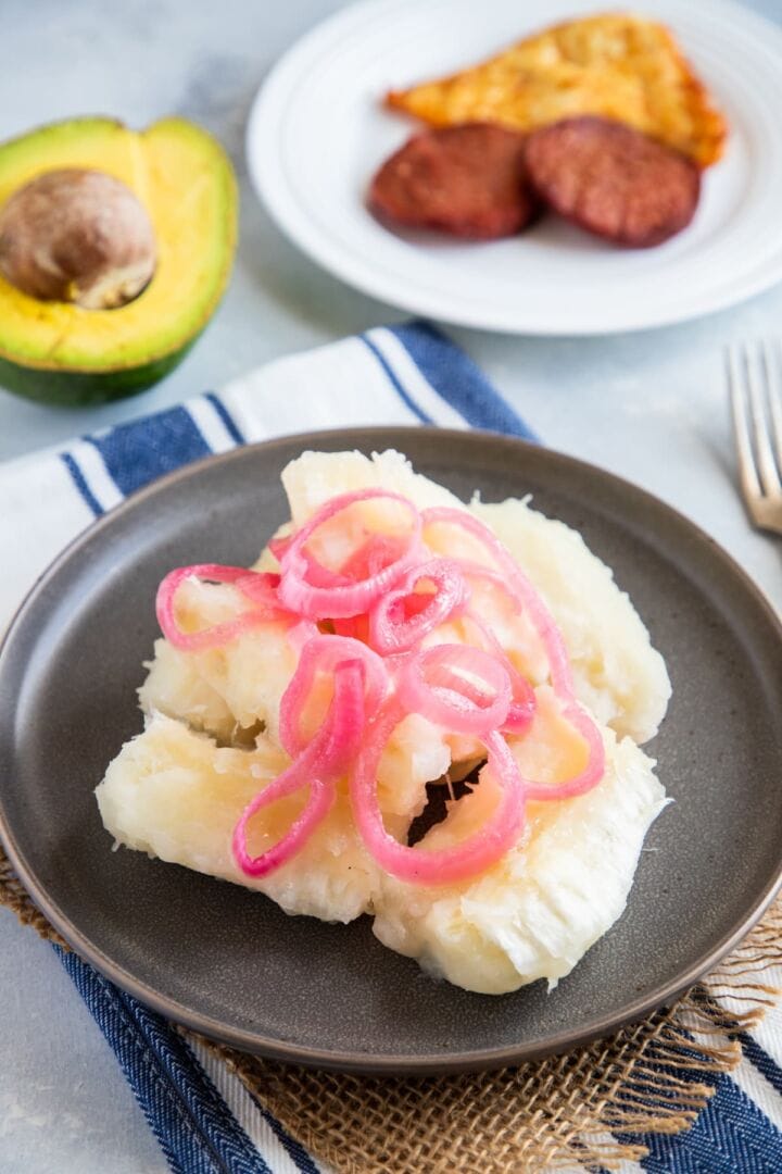 Yuca Hervida con Cebolla - My Dominican Kitchen