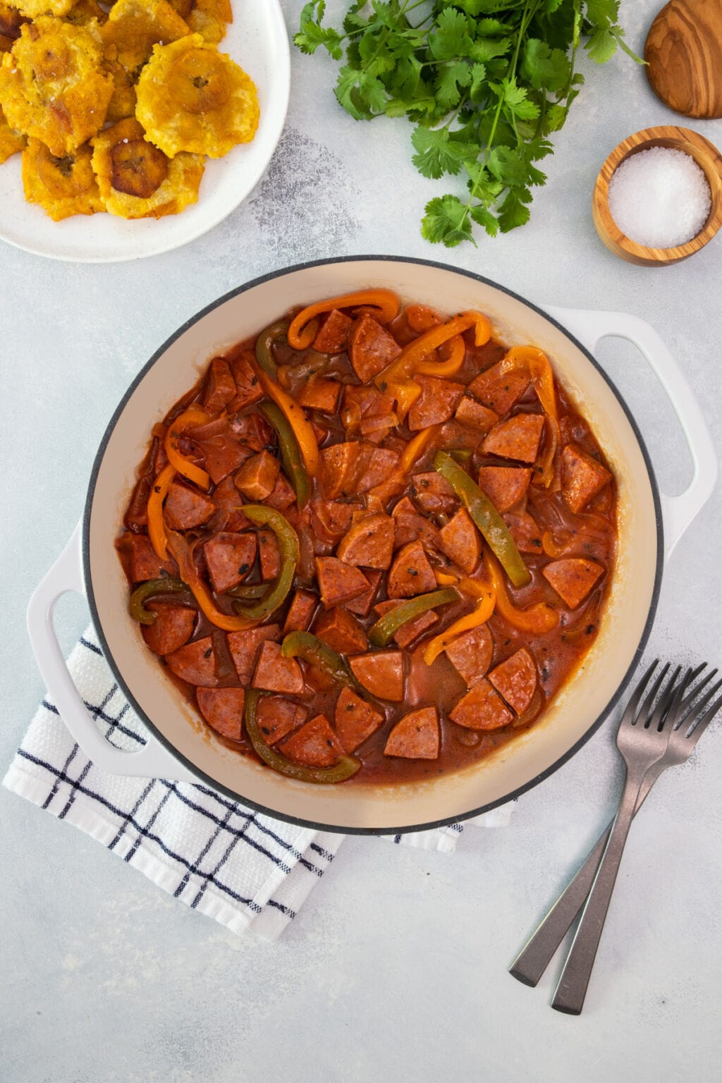 Salami Guisado Dominicano - My Dominican Kitchen
